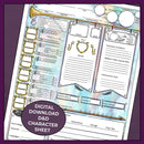 A Bards Adventure - 5e Bard Character Sheet, Fillable PDF