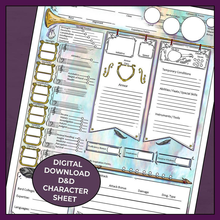 Armor Class - D&D 5e Character Sheets, Cheat Sheets & Spell Cards