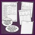A Bards Adventure, Colorless - 5e Bard Character Sheet, Fillable PDF
