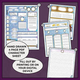 D&D 5e Artificer Character Sheet, Blueprint - Fillable PDF – Armor Class