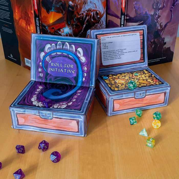 DnD 5e Loot & Mimic Chest - 3D Foldable, PDF Download