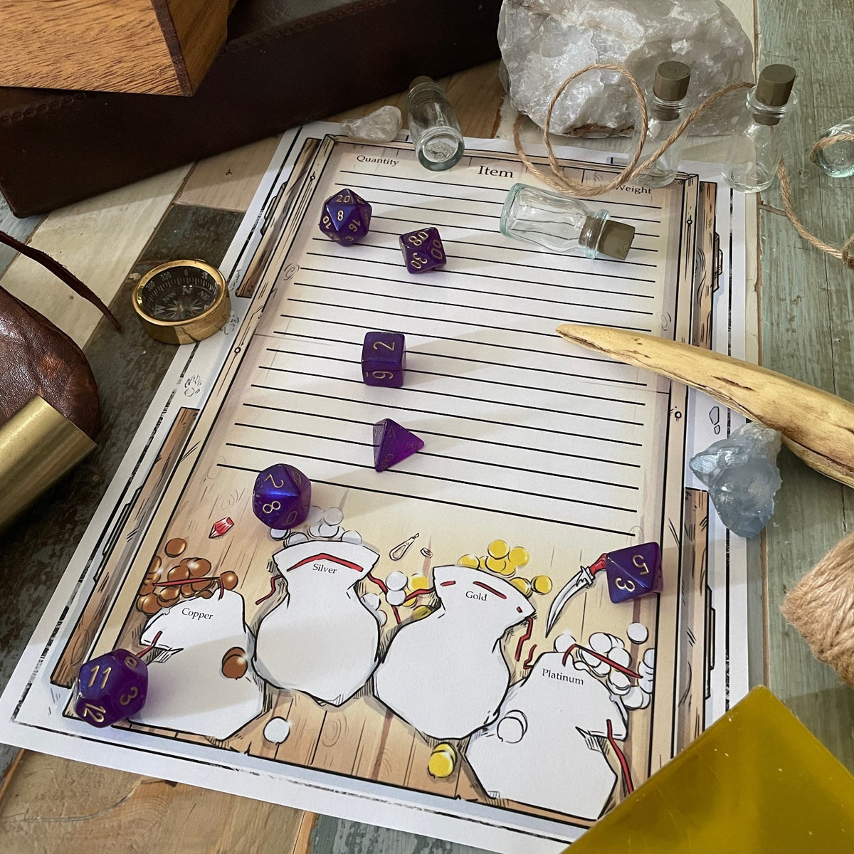 D&D Inventory Sheet | Fillable PDF