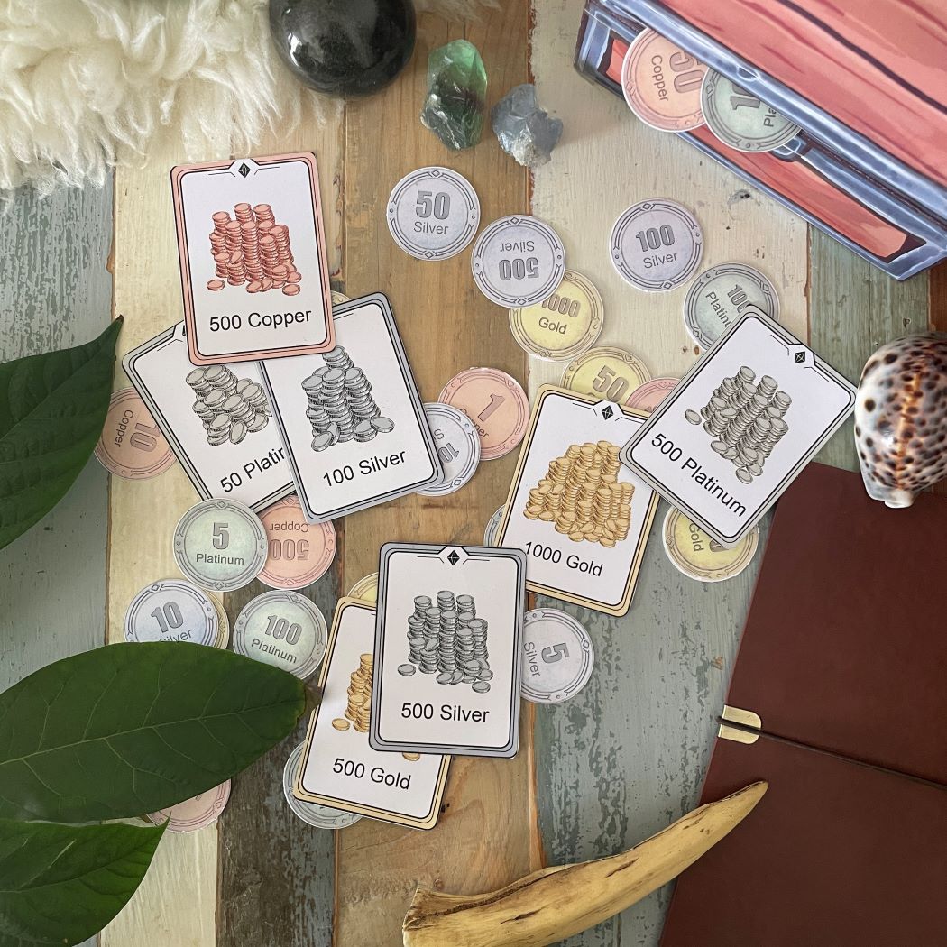 D&D Currency Cards & Coins | Printable PDF