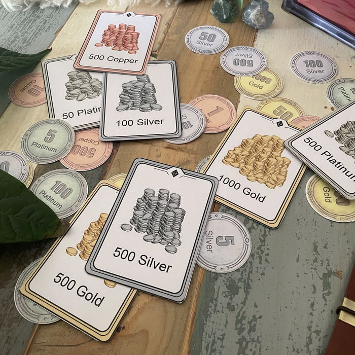 D&D Currency Cards & Coins | Printable PDF