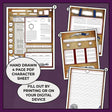 D&D 5e Fighter Character Sheet, Indomitable - Fillable PDF