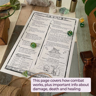 Player's Cheat Sheet | D&D 5e Guide For Beginners | PDF