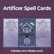 Eldritch | Spell Cards Bundle - 5e Spell Cards - Fillable PDF