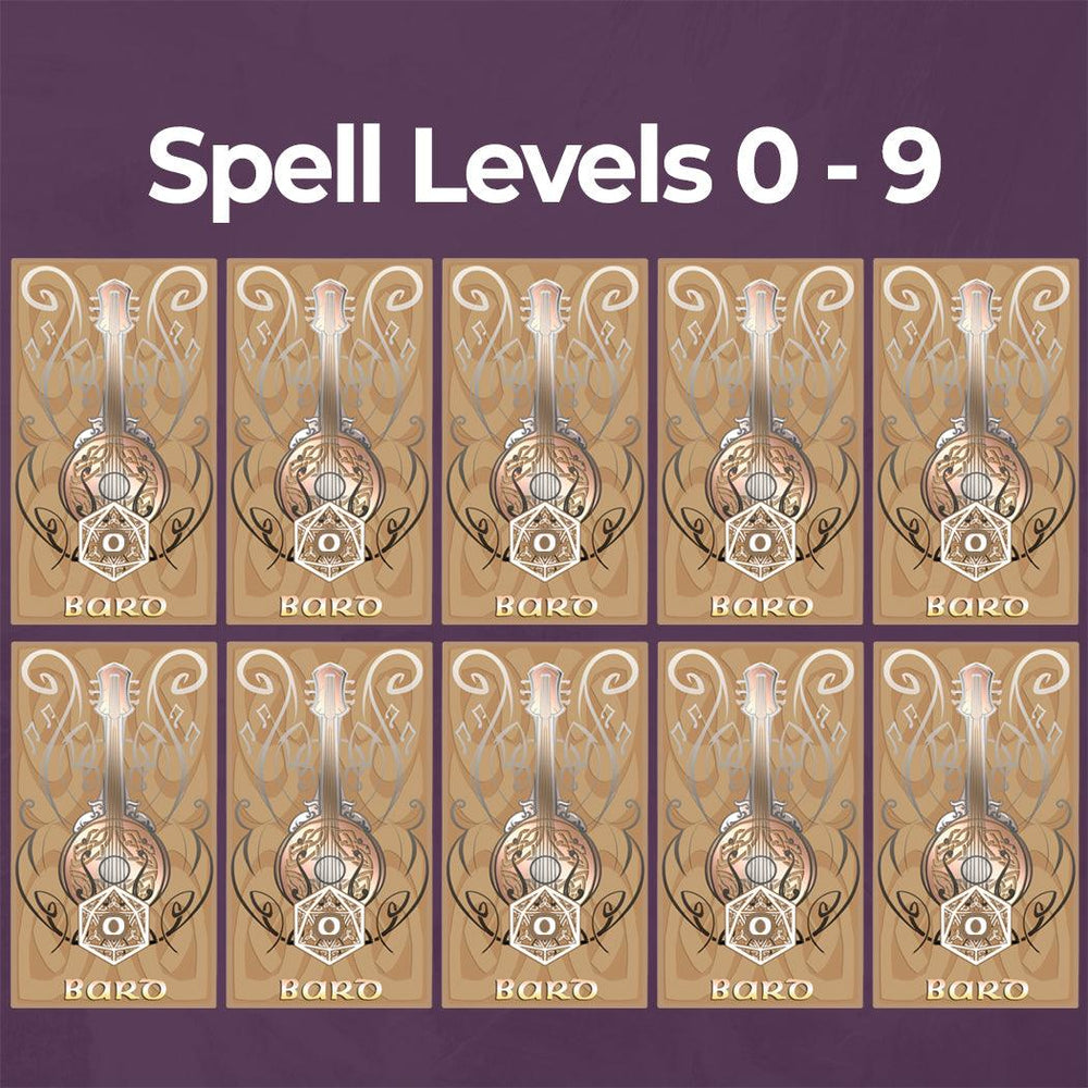 Bard Spell Cards - D&D 5e Spell Cards - Fillable PDF