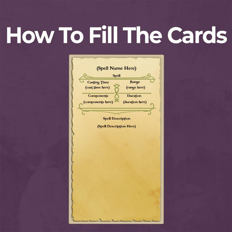 Cleric Spell Cards - D&D 5e Spell Cards - Fillable PDF
