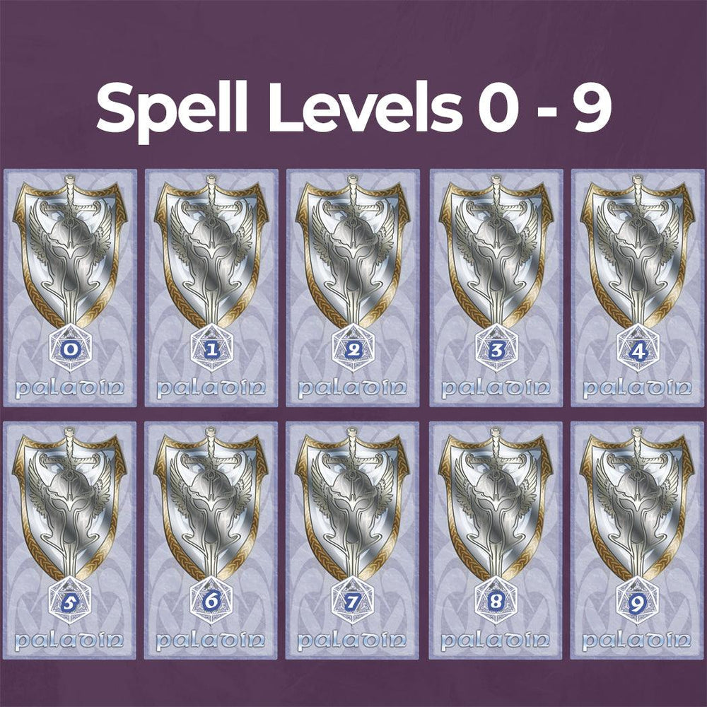 Paladin Spell Cards - D&D 5e Spell Cards - Fillable PDF