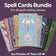 Eldritch | Spell Cards Bundle - 5e Spell Cards - Fillable PDF