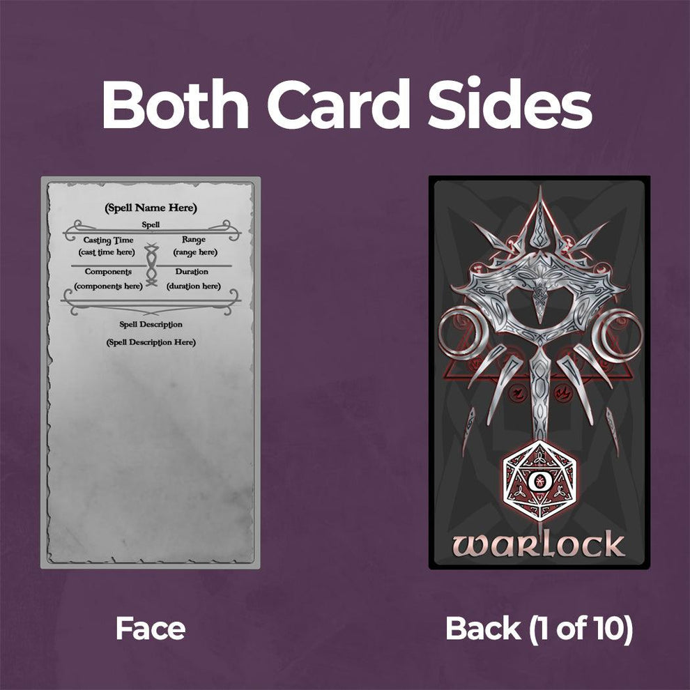 Warlock Spell Cards - D&D 5e Spell Cards - Fillable PDF – Armor Class
